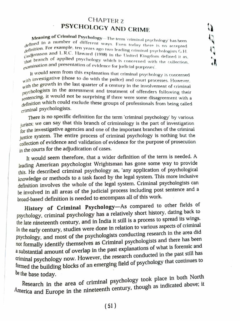 Cri. Psychology Mod 2 | PDF | Psychology | Behavioural Sciences