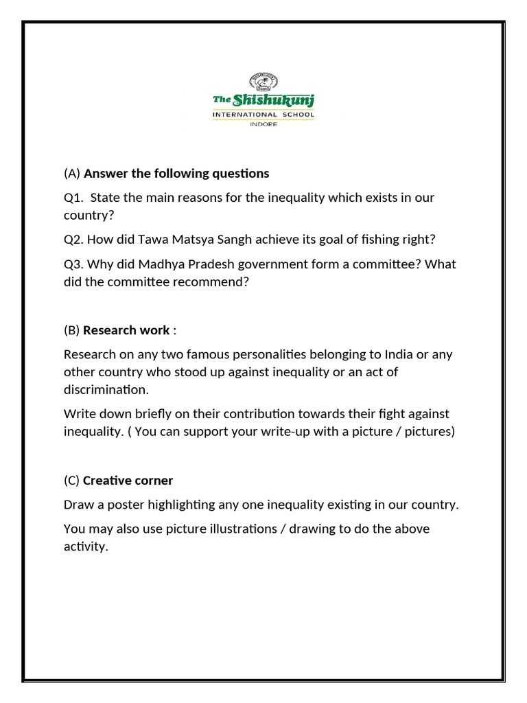 Struggle For Equality Assignment Pdf 5029