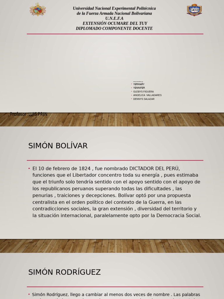 Bolívar y Rodríguez: Líderes de Independencia | PDF | América del Sur
