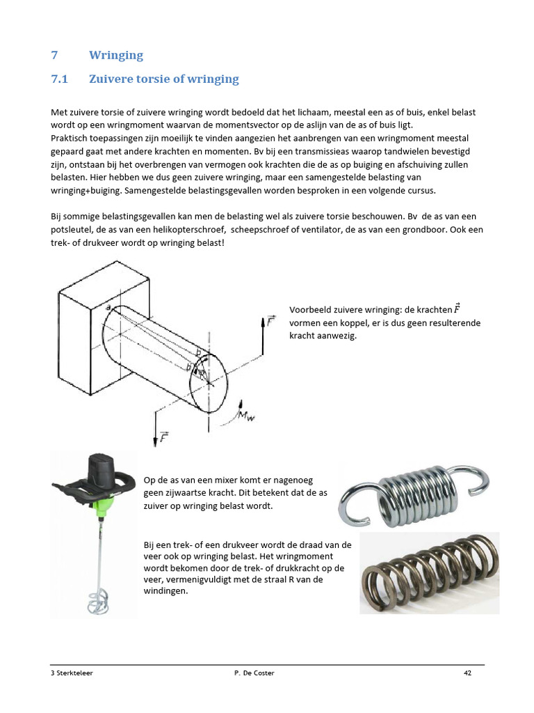 2EM 3sterkteleer Cursus Wringing | PDF