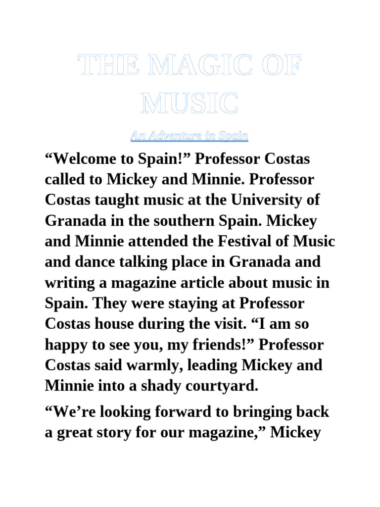 THE MAGIC OF MUSIc | PDF