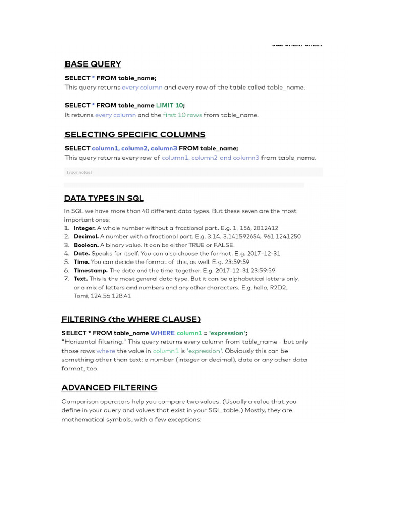 SQL | PDF