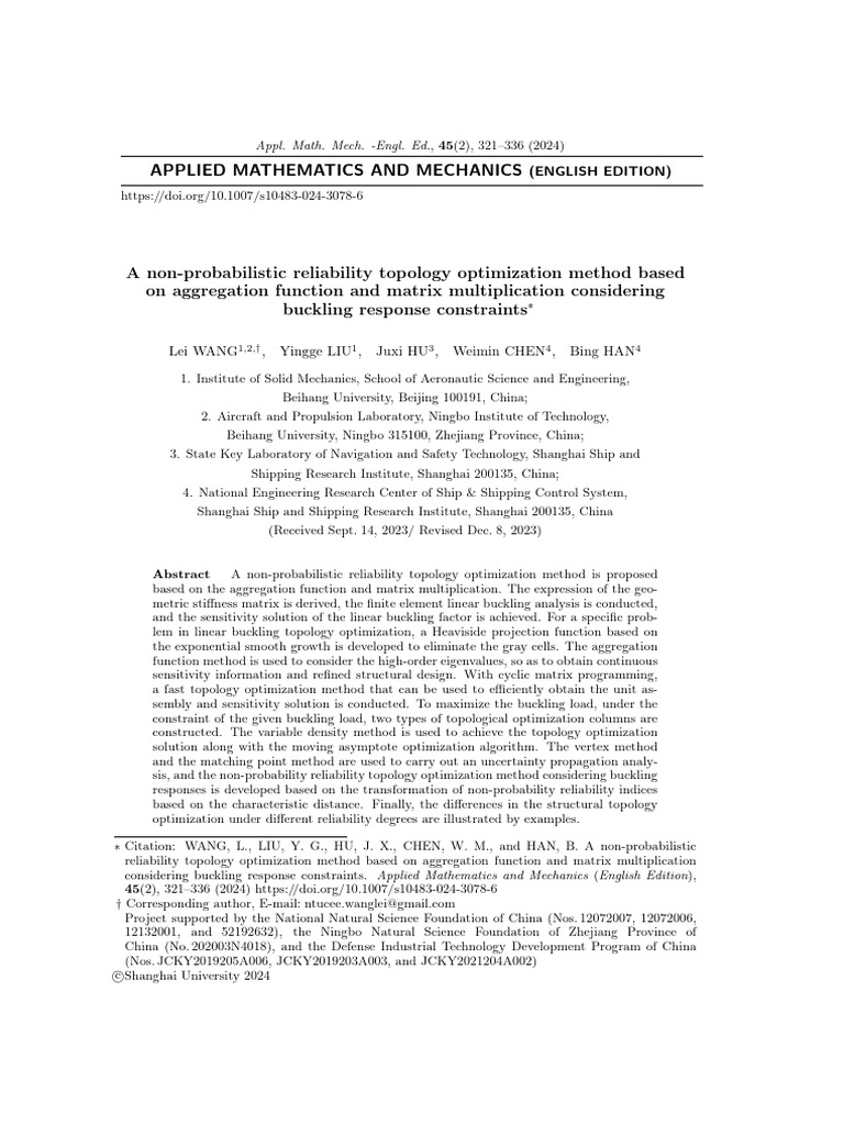 Artigo 1 | PDF | Mathematical Optimization | Matrix (Mathematics)