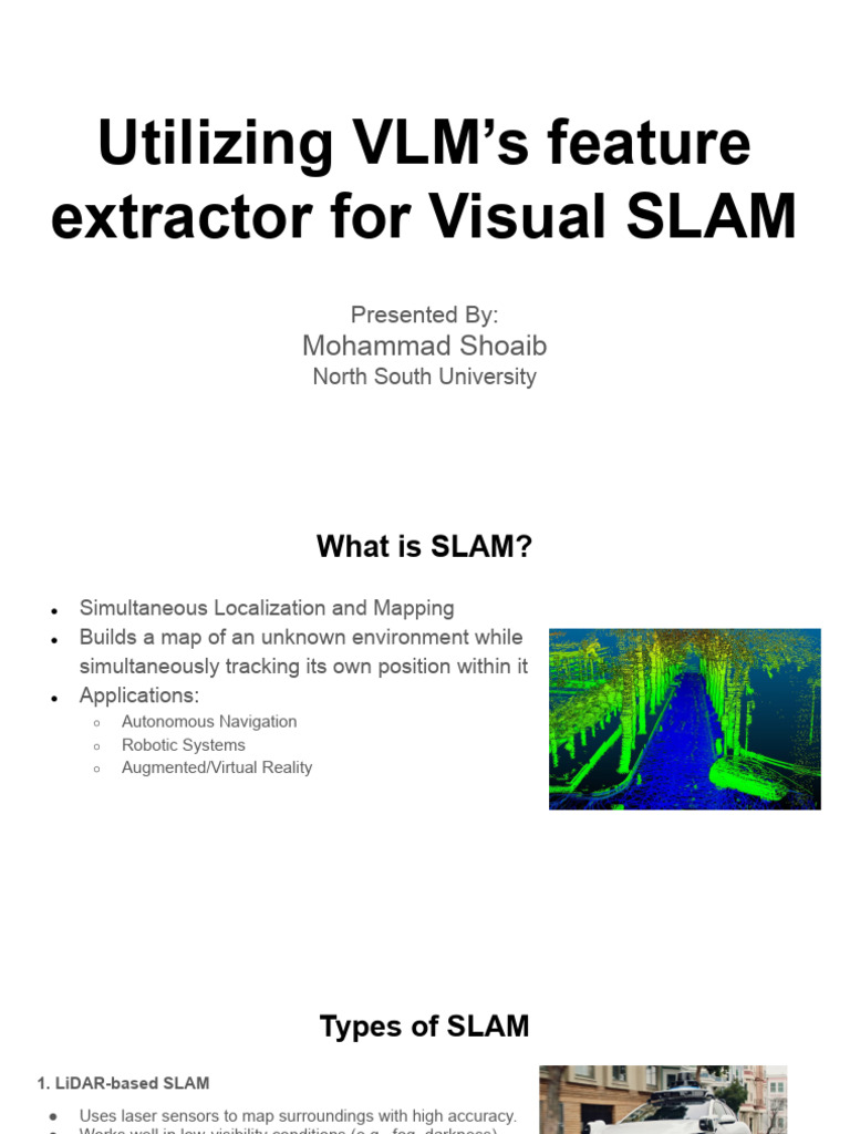 Utilizing VLM's Feature Extractor For Visual SLAM | PDF | Deep Learning | Applied Mathematics