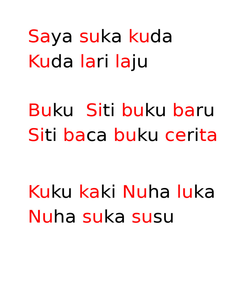 Saya Suka Kuda | PDF