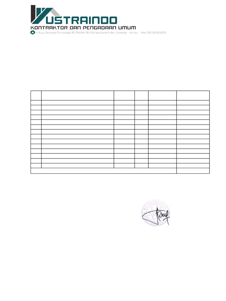 RAB Pemasangan Listrik 23.000 | PDF