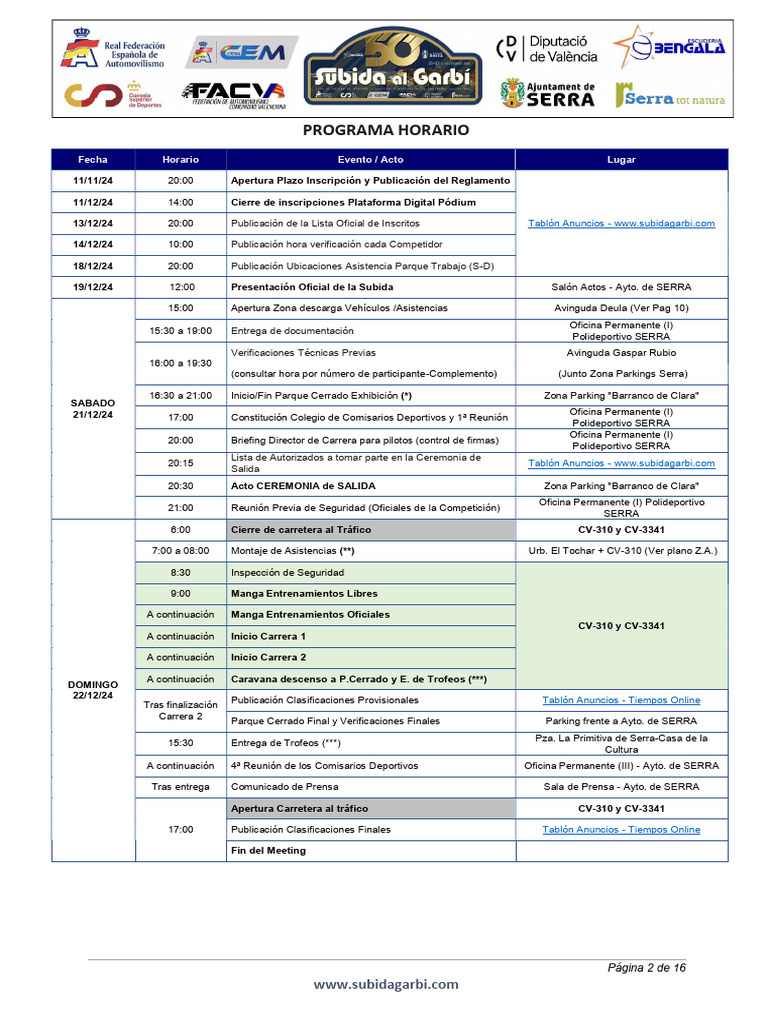 Programa Horario | PDF
