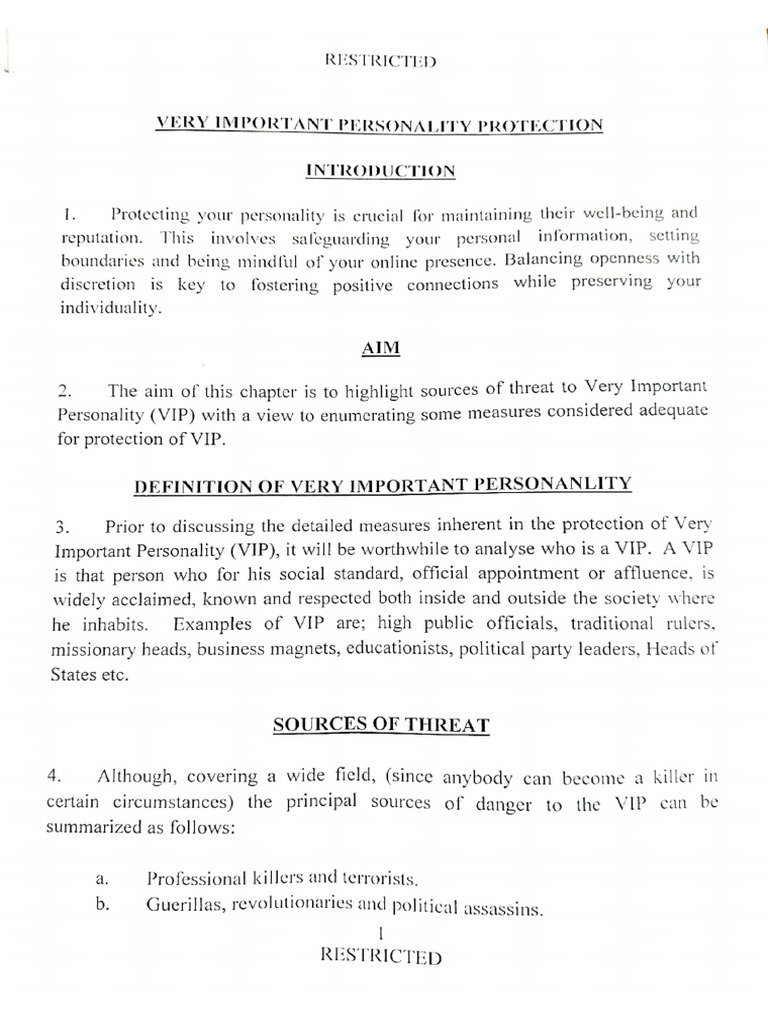 Vip Protection | PDF