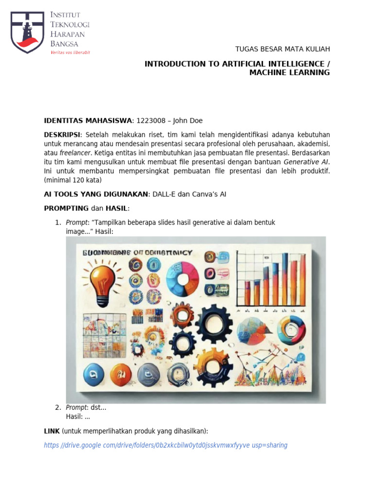 Template - PDF - Untuk - Tugas - Besar - Intro To AIML - v1 - 8 - Jan - 25 - HR | PDF