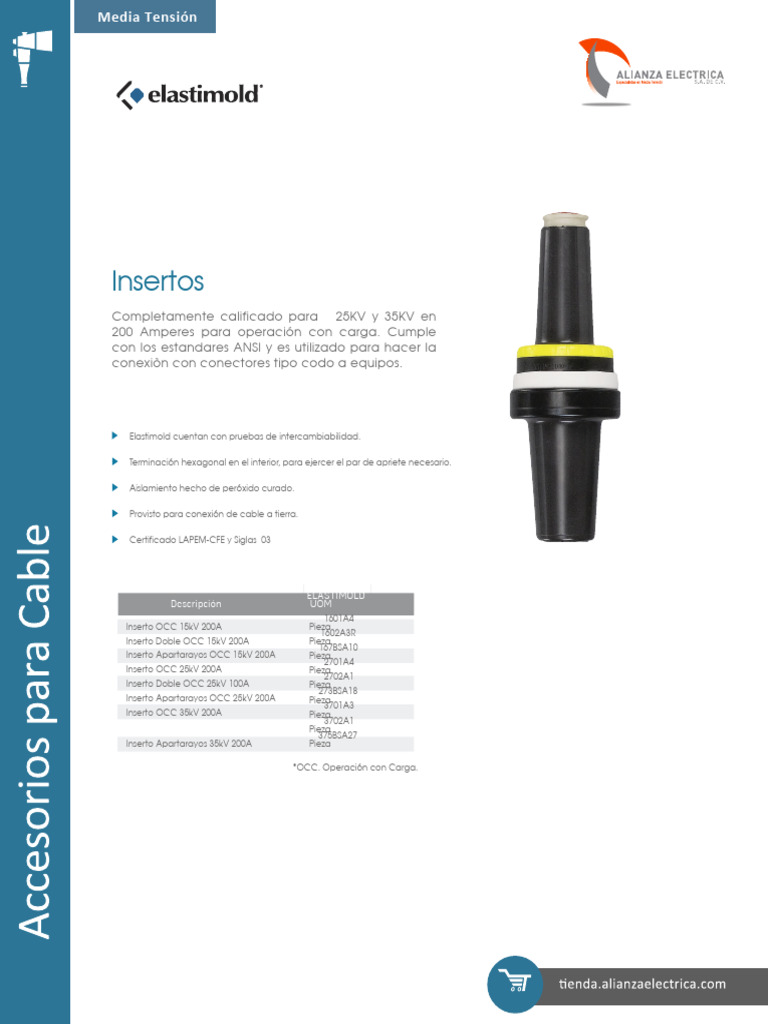 Insertos Elastimold | PDF