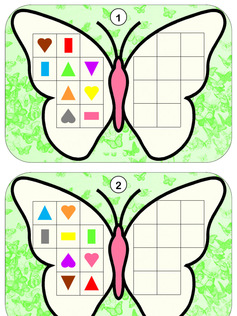 Ob - b2f7c9 - Papillons Des Formes Niveau 2 | PDF