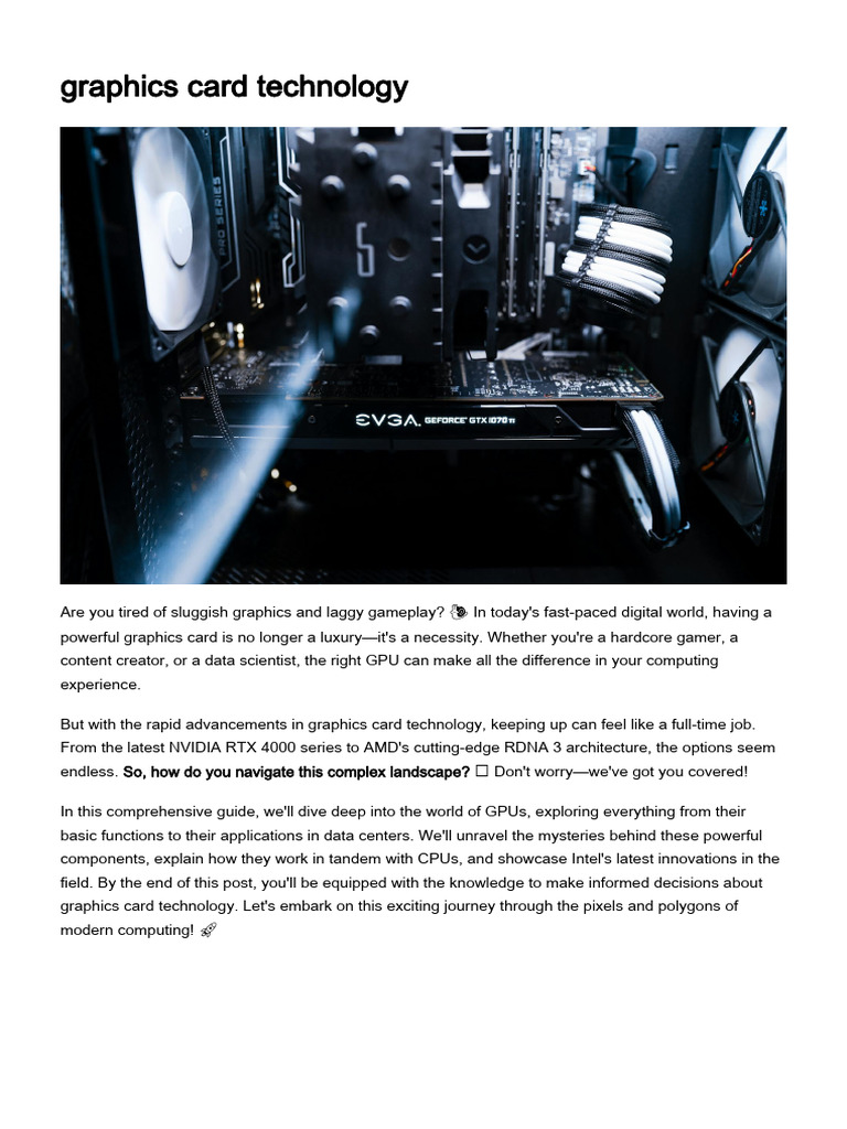 GW-AI-Blog-2 19 2025 9 54 04 PM | PDF | Graphics Processing Unit | Rendering (Computer Graphics)