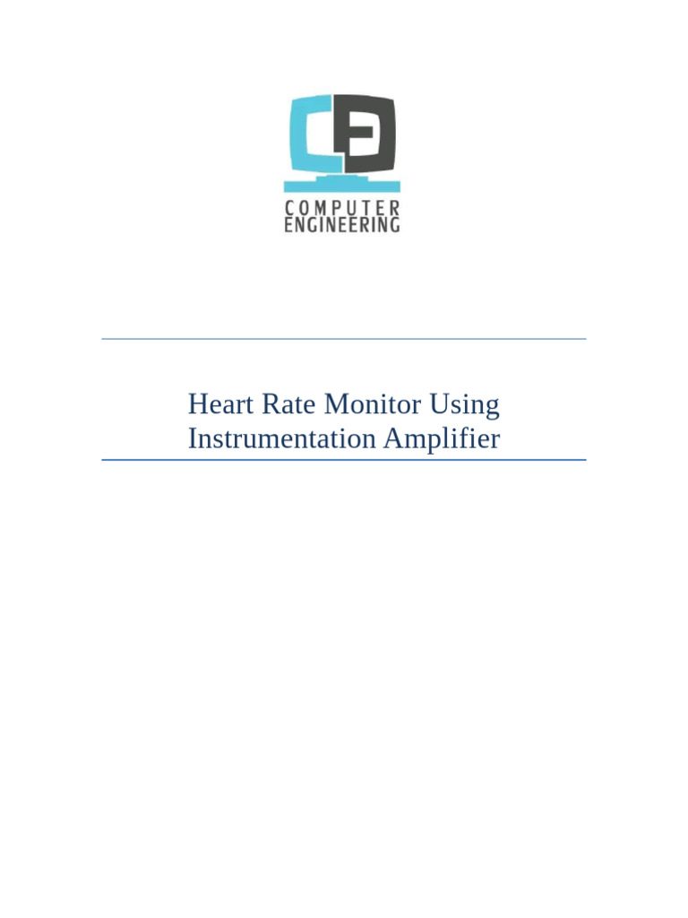 Heart Rate Monitor Report Updated | PDF | Amplifier | Operational Amplifier