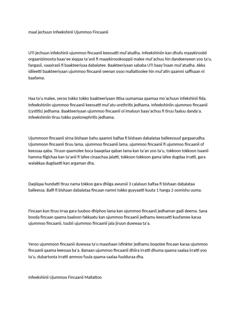 Maal Jechuun Infections Ujum | PDF