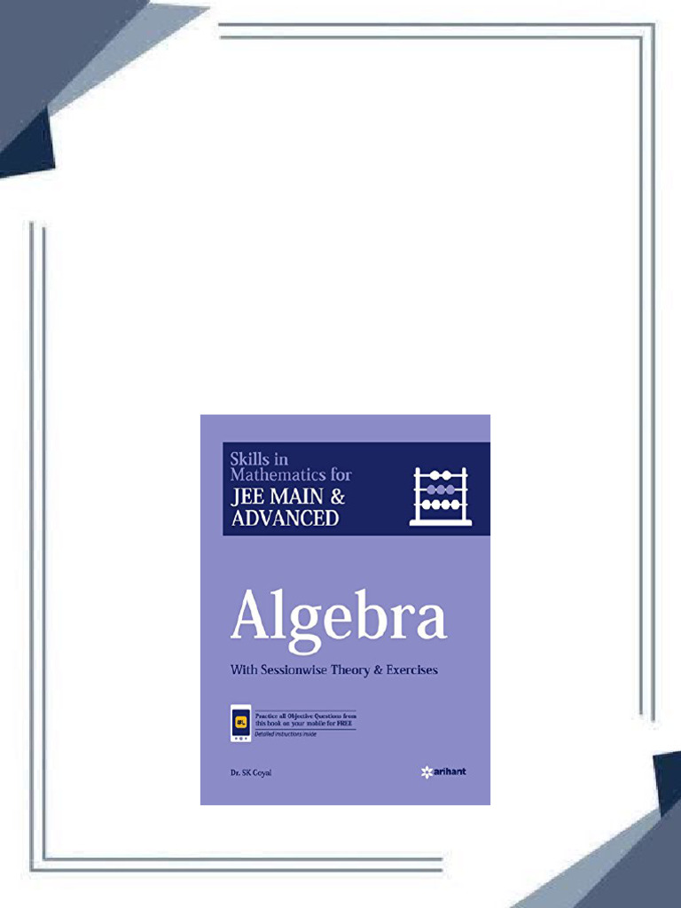 Goyal ISBN 9789312146880, 9312146882: (Ebook) Algebra For JEE Main and ...