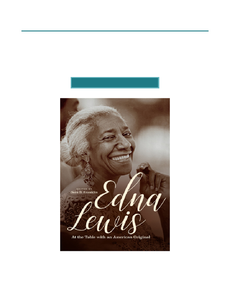 Edna Lewis: An American Original | PDF