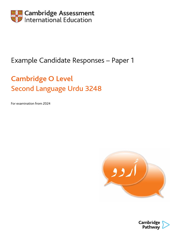 3248 Example Candidate Responses Paper 1 (For Examination From 2024 ...