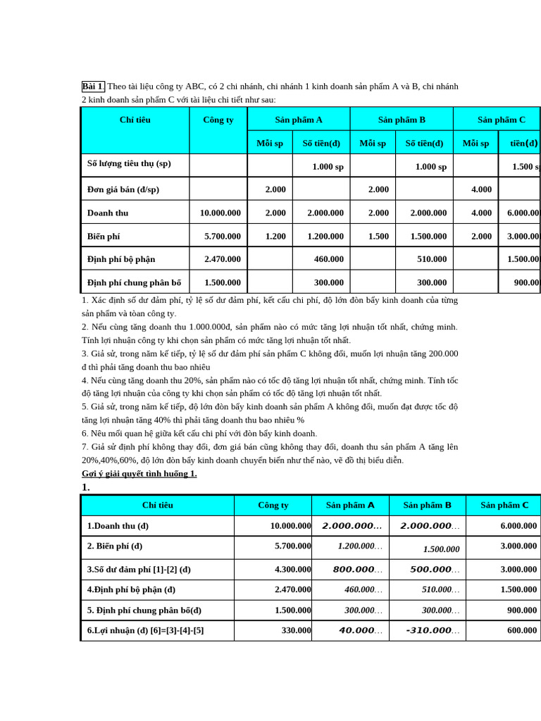 Bài 1.( 3.1) KTQT | PDF
