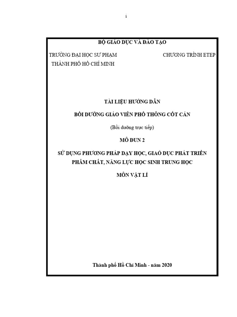06.HCMUE Module2 Vatli 230720 | PDF