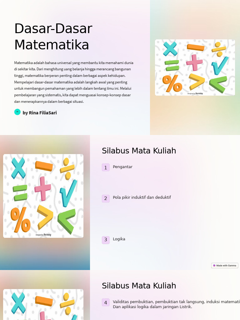 Pertemuan 1 Dan 2 Pengenalan DasMat | PDF