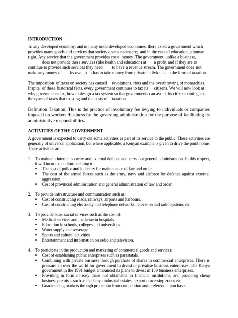 TAXATION NOTES | PDF | Cost Of Living | Taxes