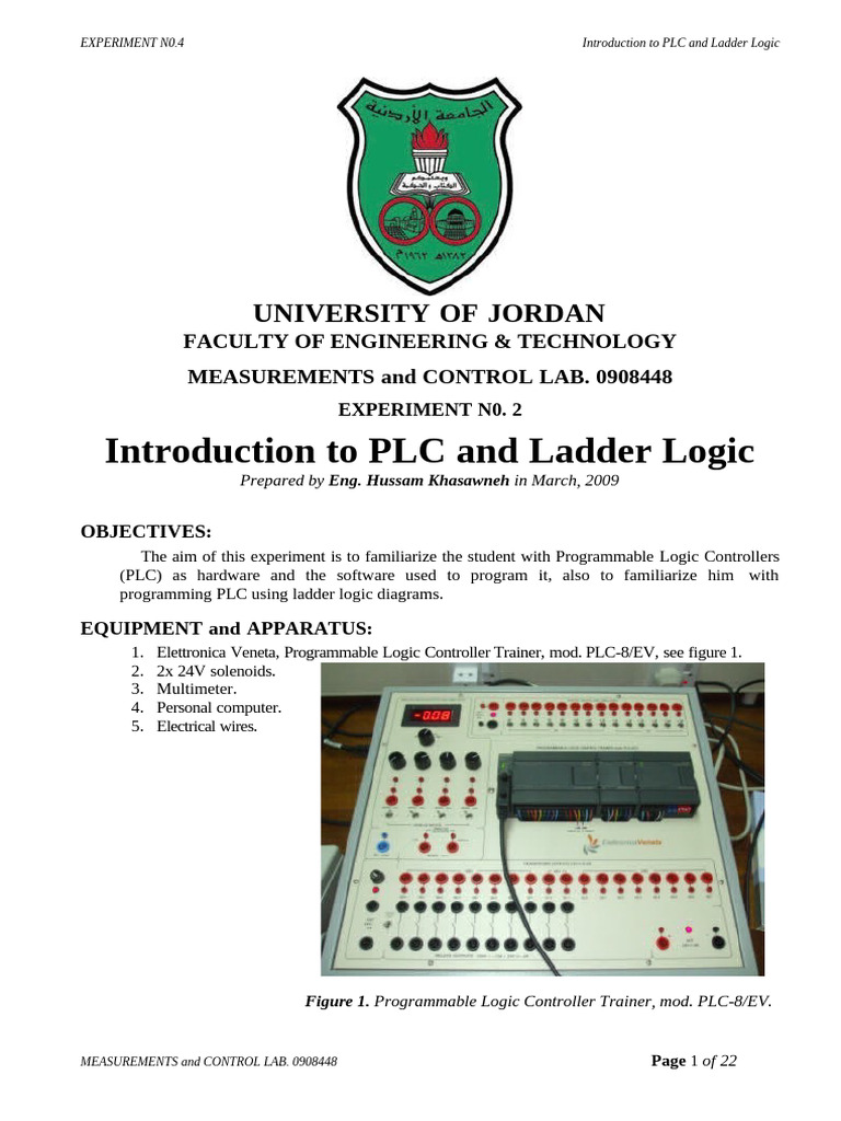 Exp2 PLC | PDF | Programmable Logic Controller | Logic Gate