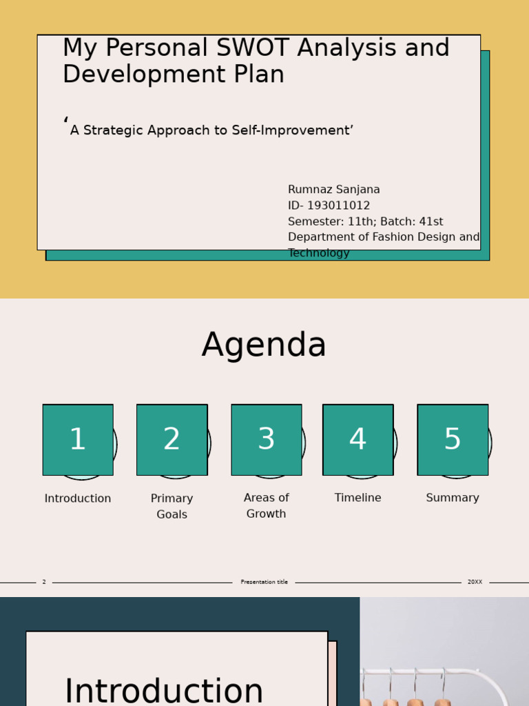 My Personal SWOT Analysis and Development Plan | PDF | Business ...