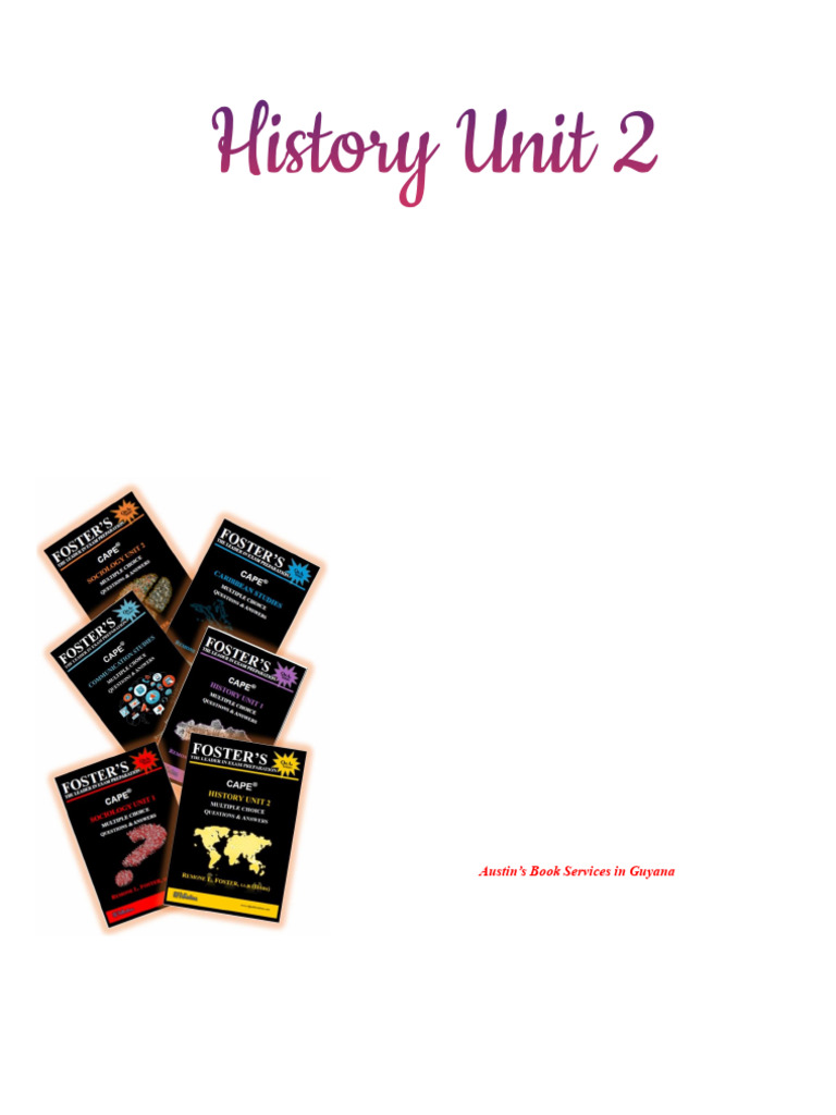 CAPE History Unit 2 Liberation Movement in South A - 250210 - 105037 ...