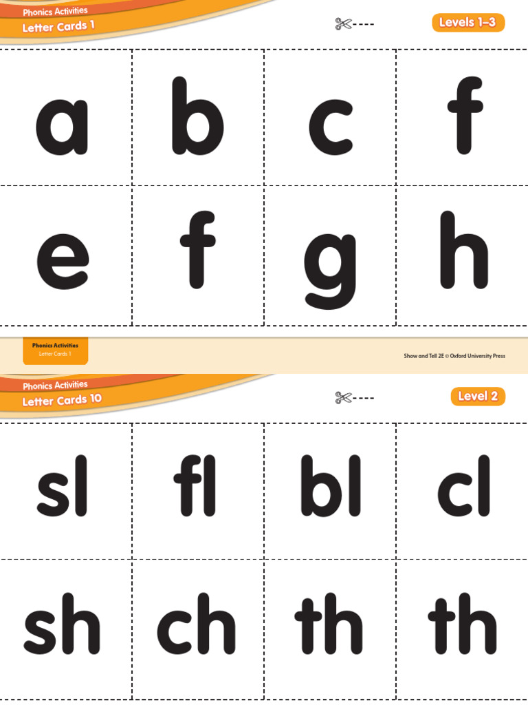 OST2E Phonics Activities Letter Cards | PDF | Phonics | Cognition