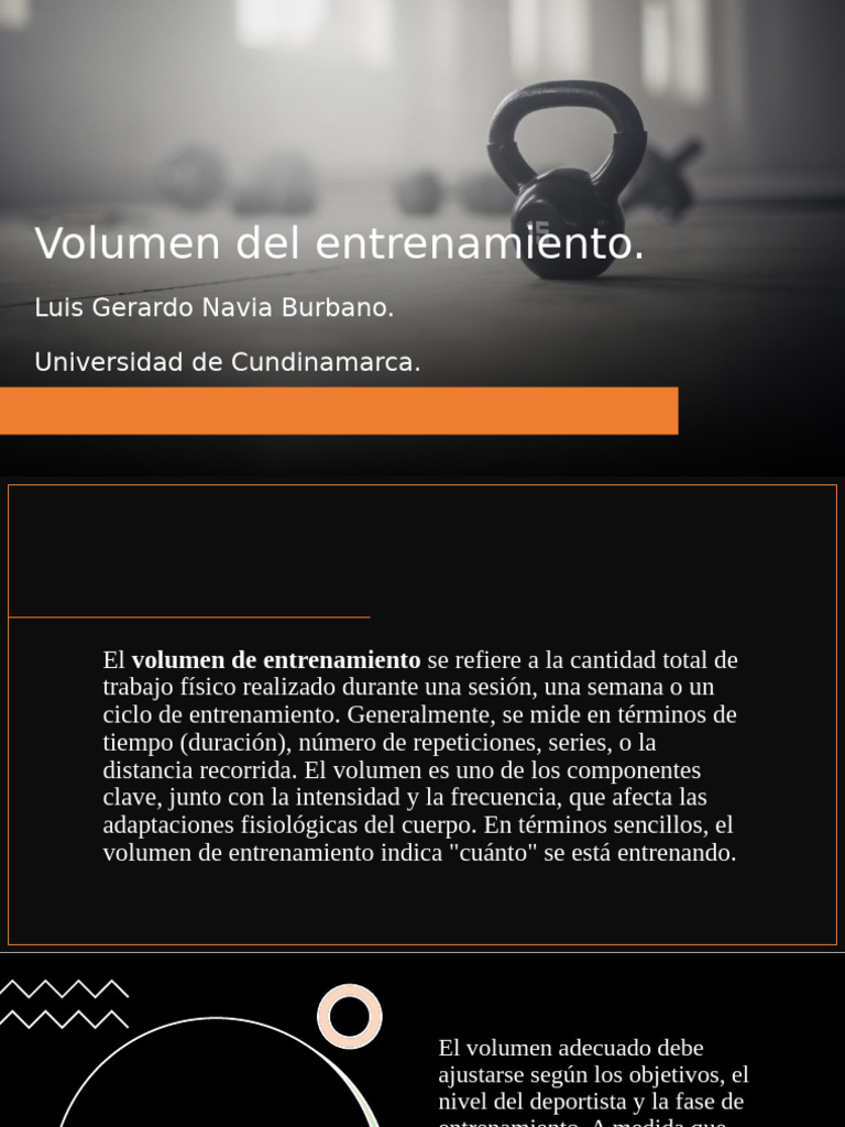 Guía del Volumen de Entrenamiento | PDF | Entrenamiento de fuerza | Ejercicio físico