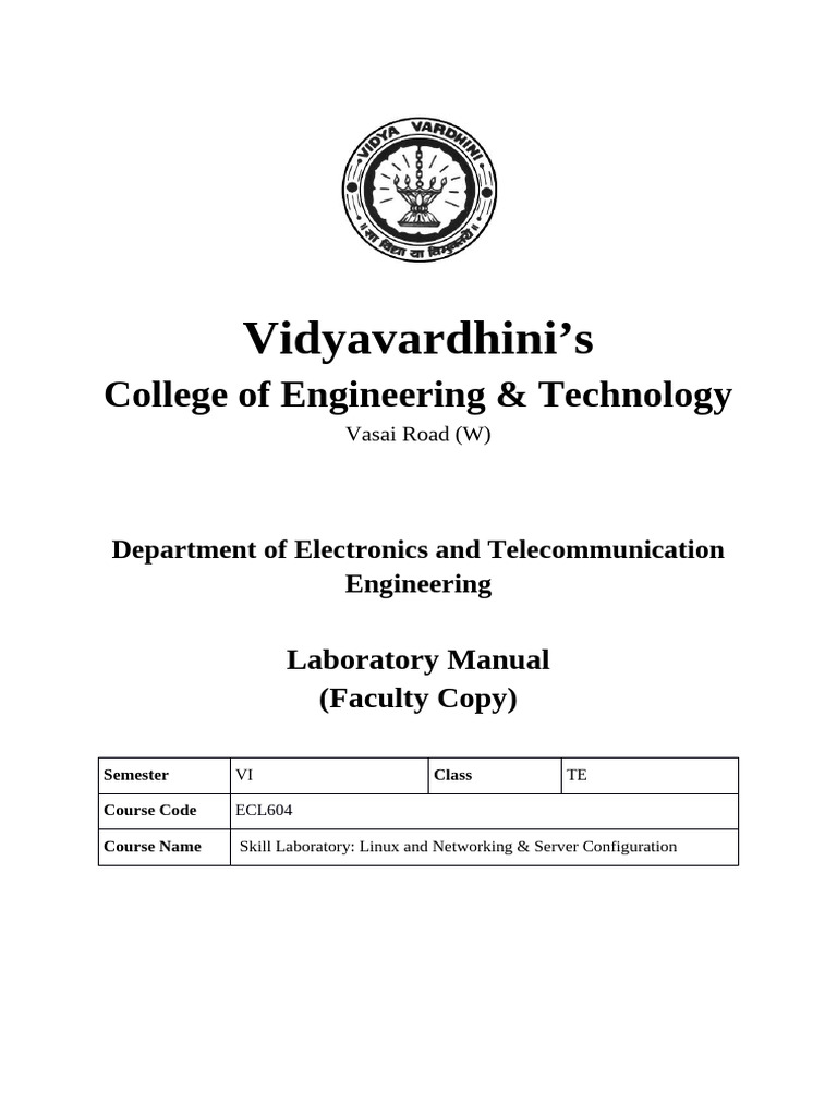 Linux Commands and Scripting Lab Manual | PDF | System Software ...