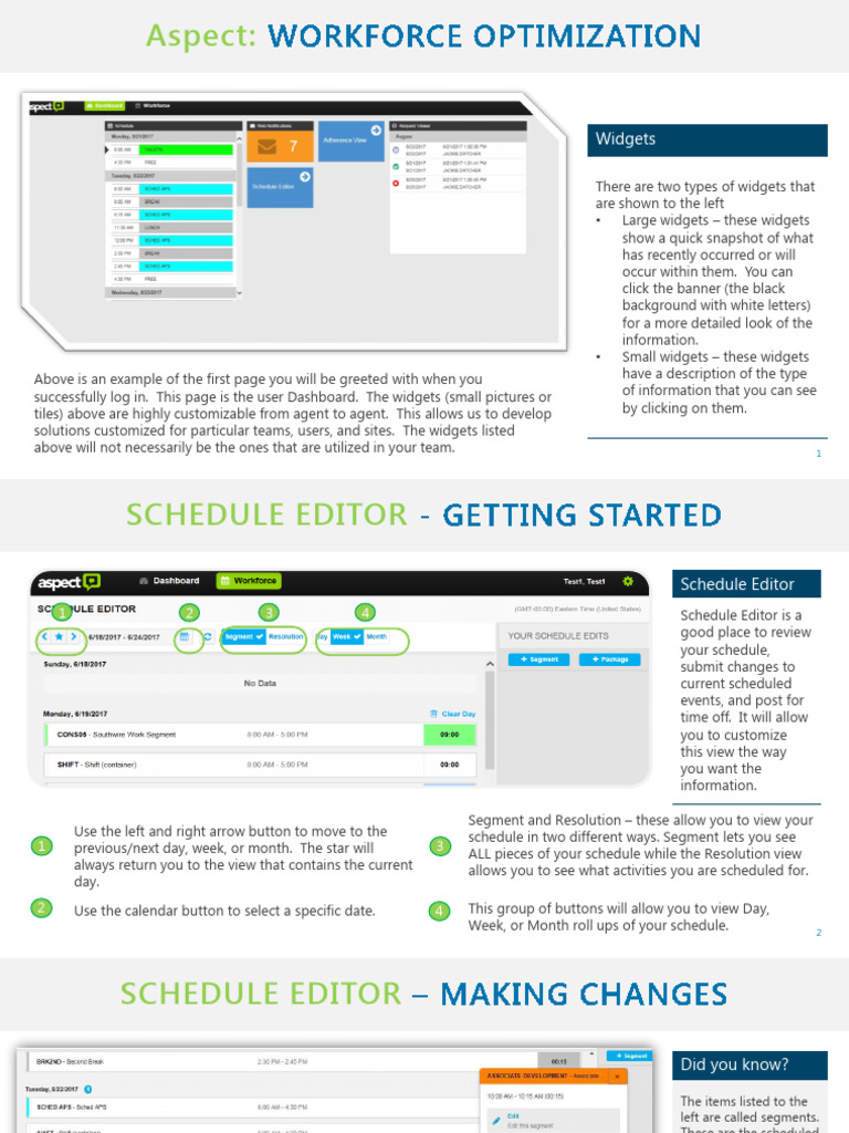 CARENET - Aspect - Module 1 - Schedule Editor | PDF | Software | System ...