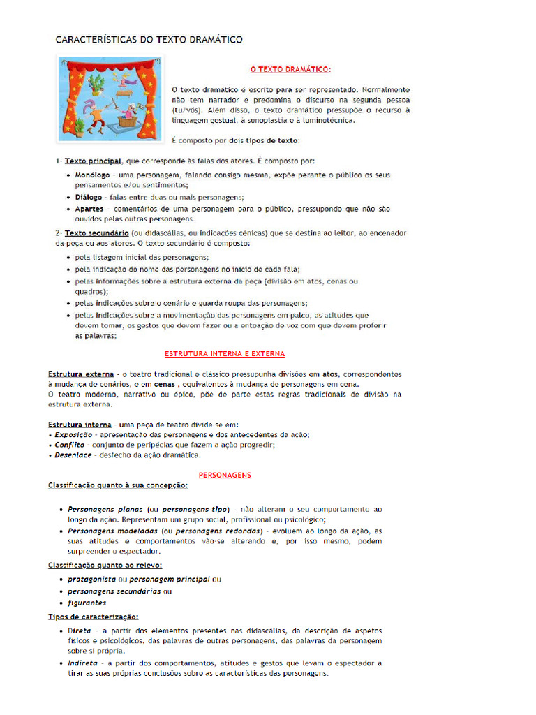Texto Dramático | PDF