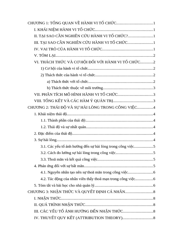 Hành VI T CH C | PDF