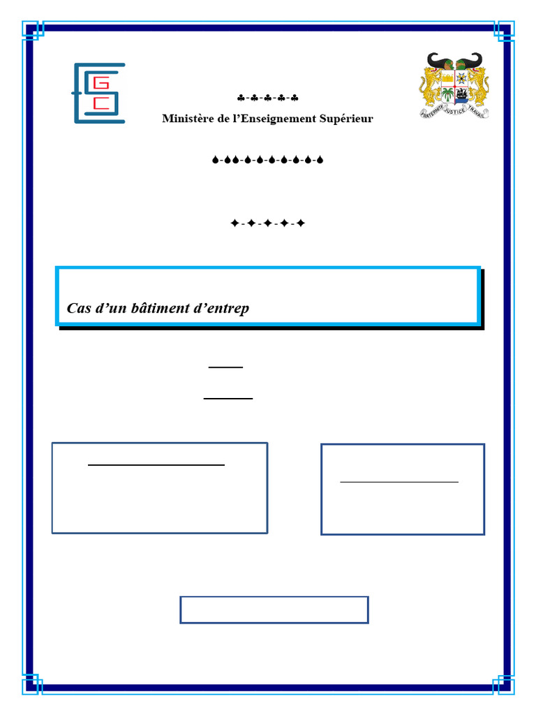 Pojet de Classe PCM MASTER 2A | PDF | Génie du bâtiment | Ingénierie civile