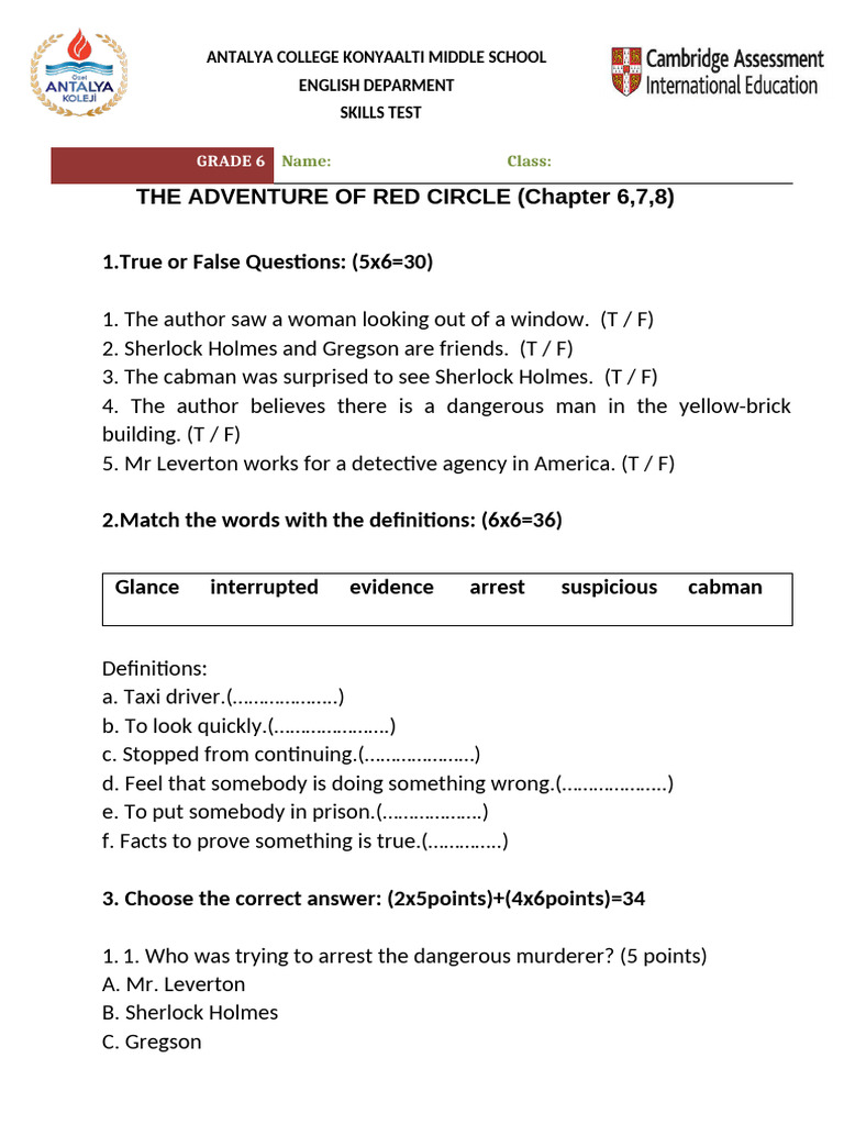 Chapter 6,7,8 (Red Circle) | PDF