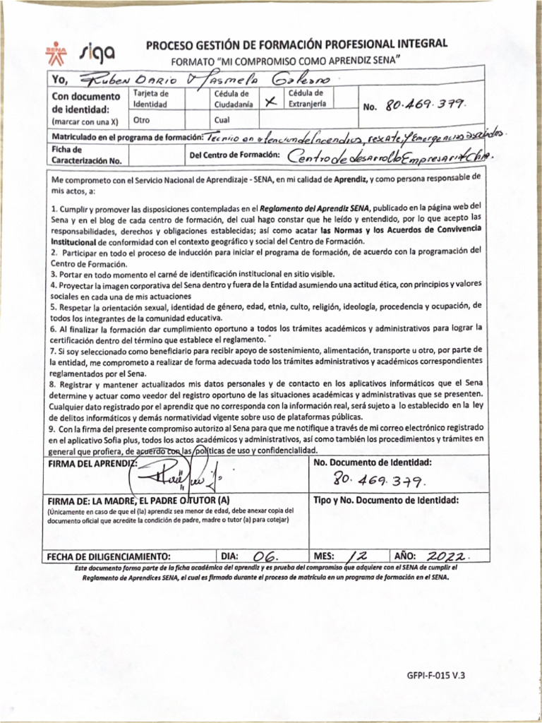 Compromiso SENA 2 | PDF