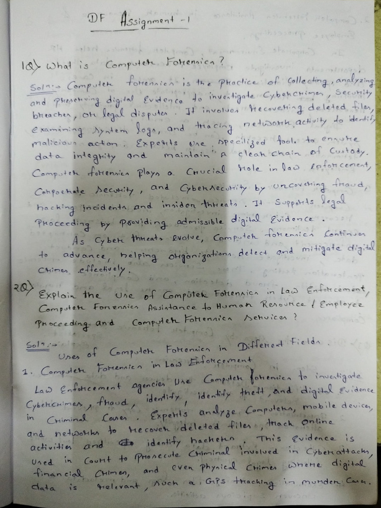 Digital Forensics for Cybersecurity | PDF