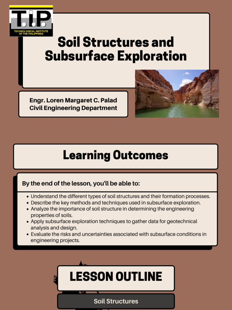 Week 2 Soil Structures and Subsoil Exploration | PDF | Clay ...