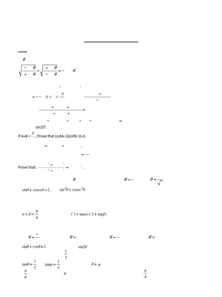 CH 3 Trigonometric Functions | PDF | Trigonometric Functions ... CH 3 Trigonometric Functions | PDF | Trigonometric Functions ...
