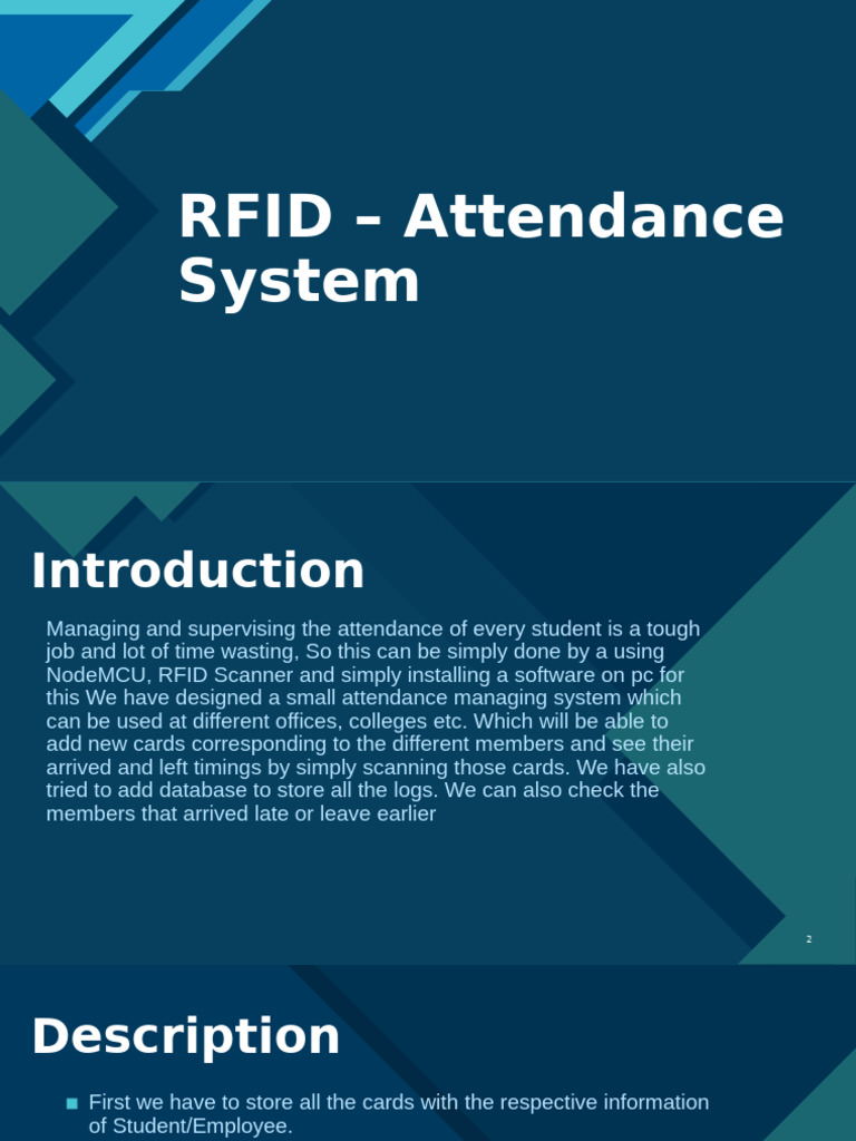 RFID Attendance System Using NodeMCU | PDF | Computing