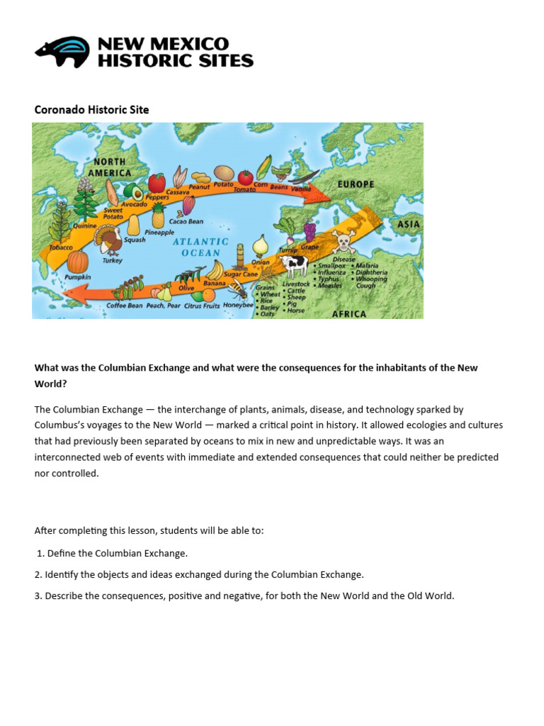 Understanding the Columbian Exchange | PDF | Spanish Empire | New World