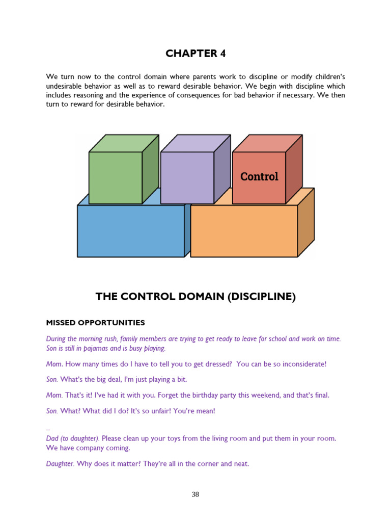 Parenting by Domain - Chapter 4 - Session 4 | PDF | Disciplines | Parenting