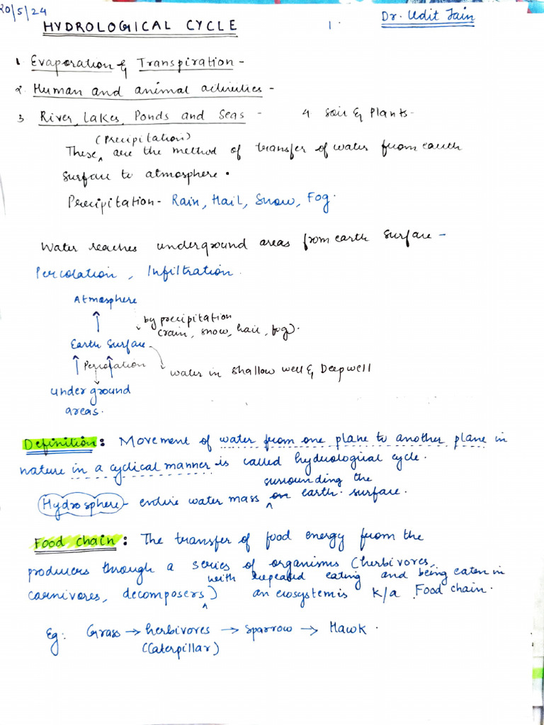 Hydrological cycle | PDF