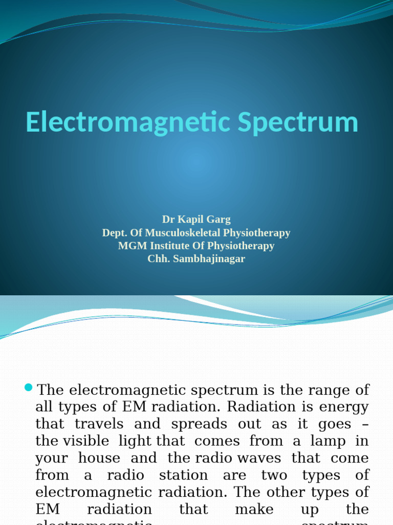 Electromagnetic Spectrum | PDF | Electromagnetic Radiation | Reflection ...