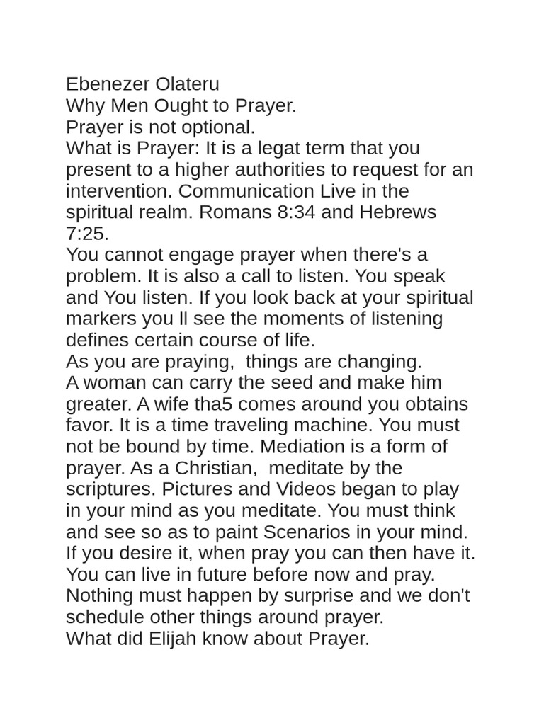 Final OoR | PDF | Prayer | Intimate Relationships