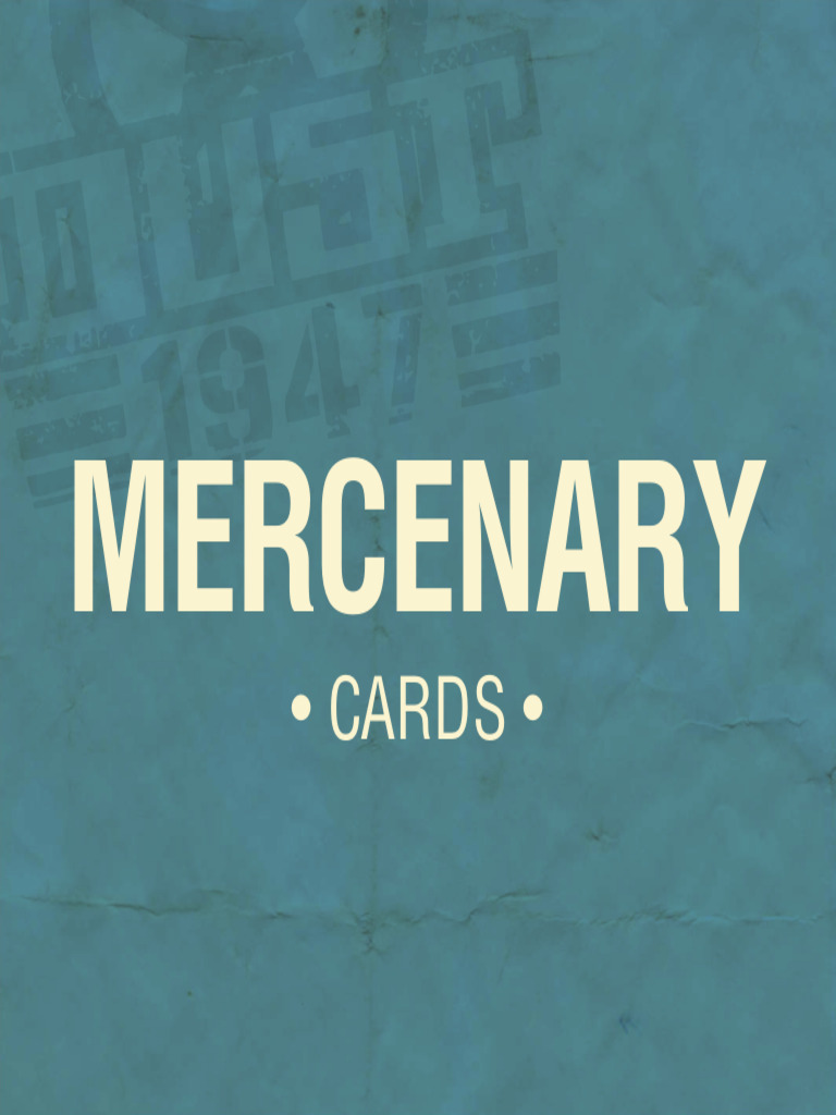 Dust1947 Cards Square Mercs v3 ENG 06-11-17 | PDF | Projectile Weapons ...