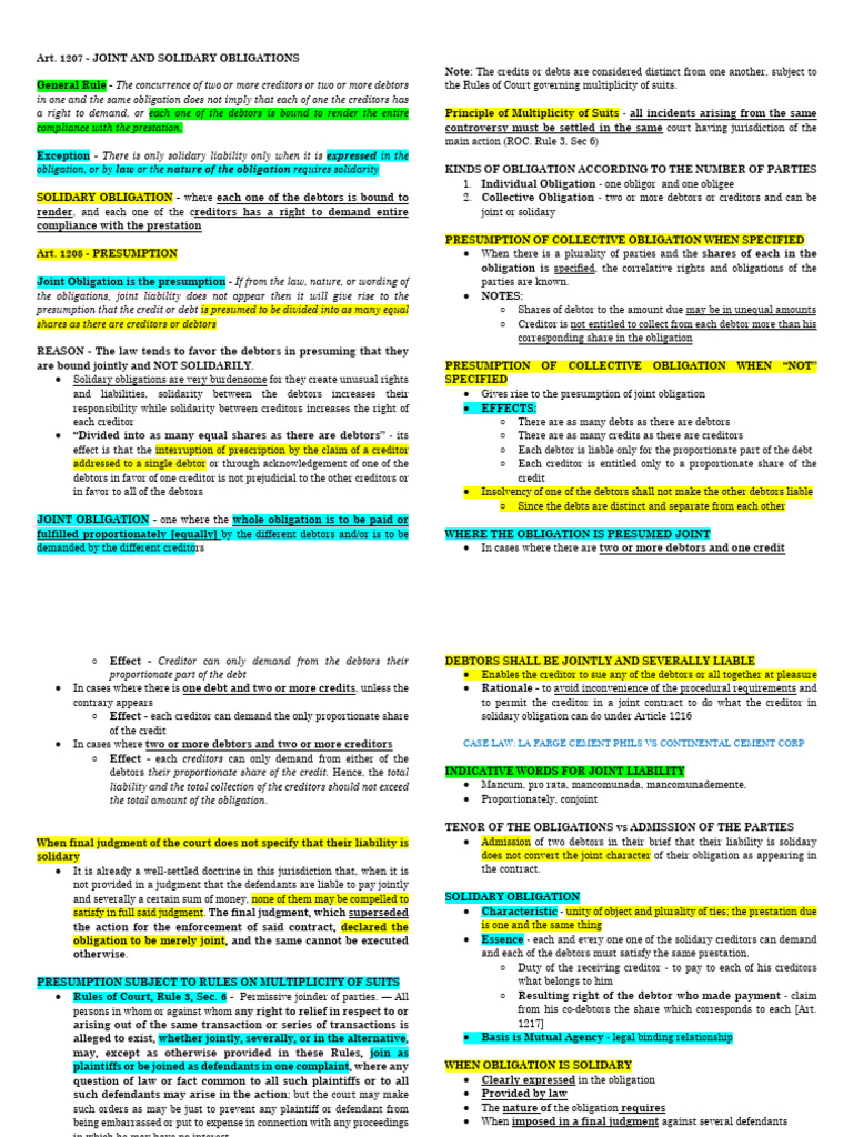 KINDS-OF-OBLI-PREFI-COMPLETE | PDF | Guarantee | Surety