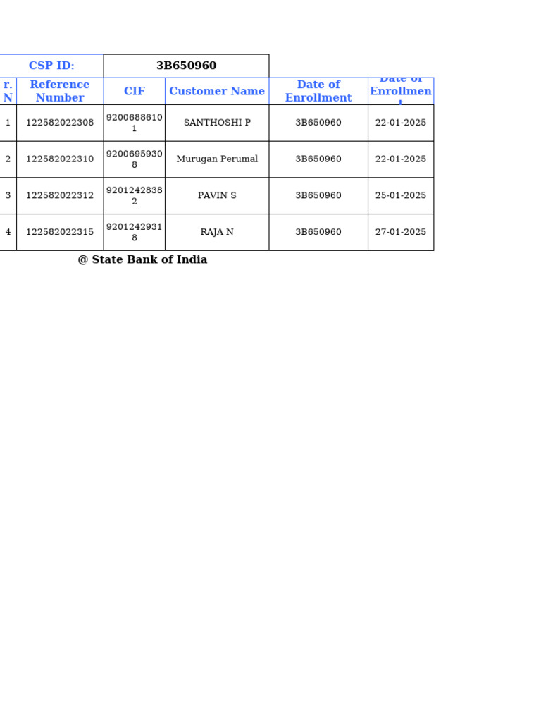 Customer Status Detailed Report 3B650960 01012025 31012025 | PDF ...