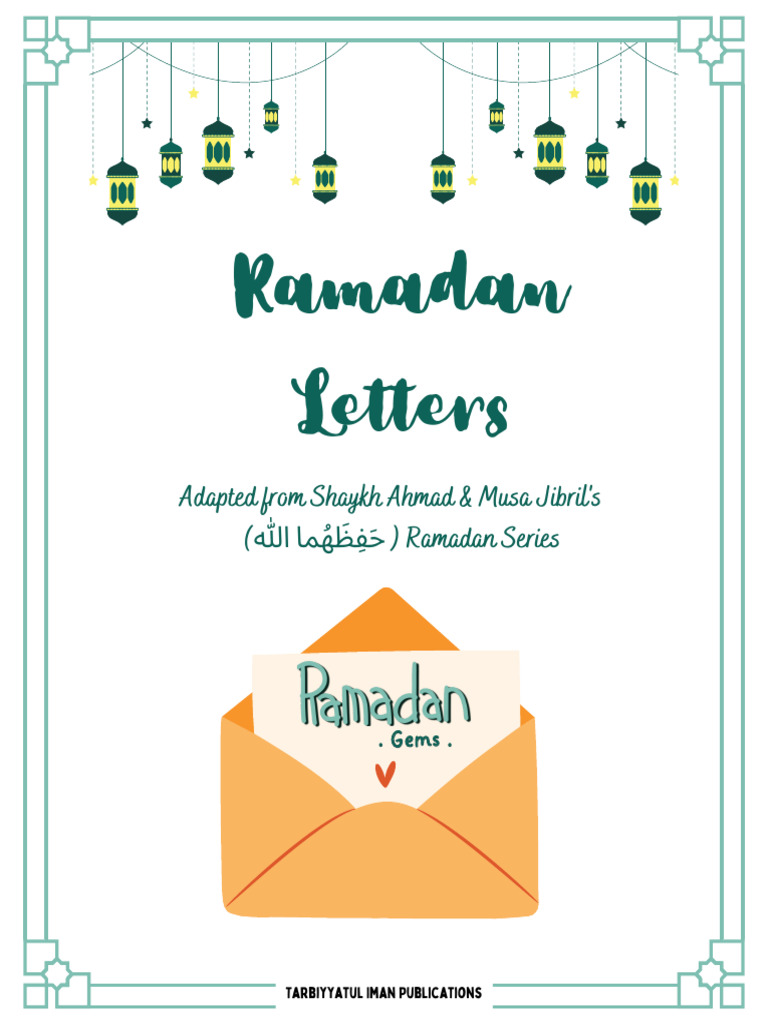 Ramadan Letters- A Free Children’s Booklet | PDF | Muhammad | Surah